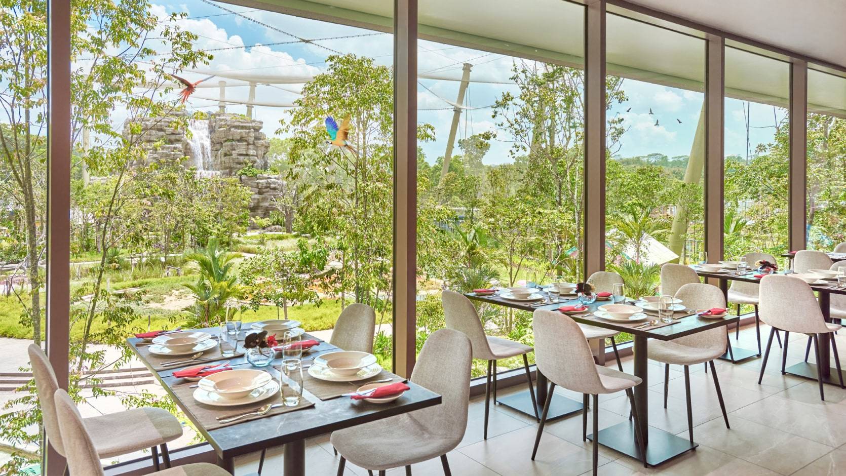 Crimson Restaurant - Bird Paradise | Mandai Wildlife Reserve