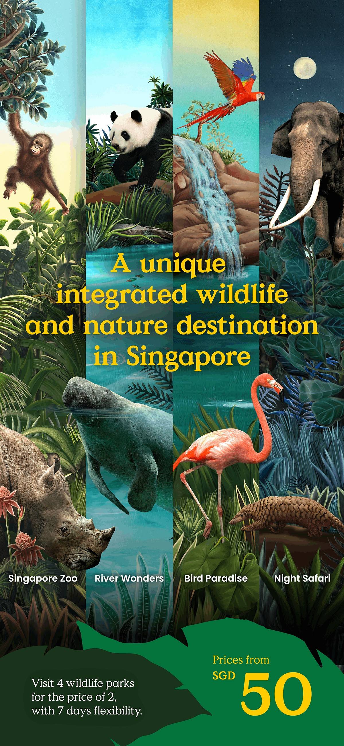 Multi-park Admission Tickets | Mandai Wildlife Reserve